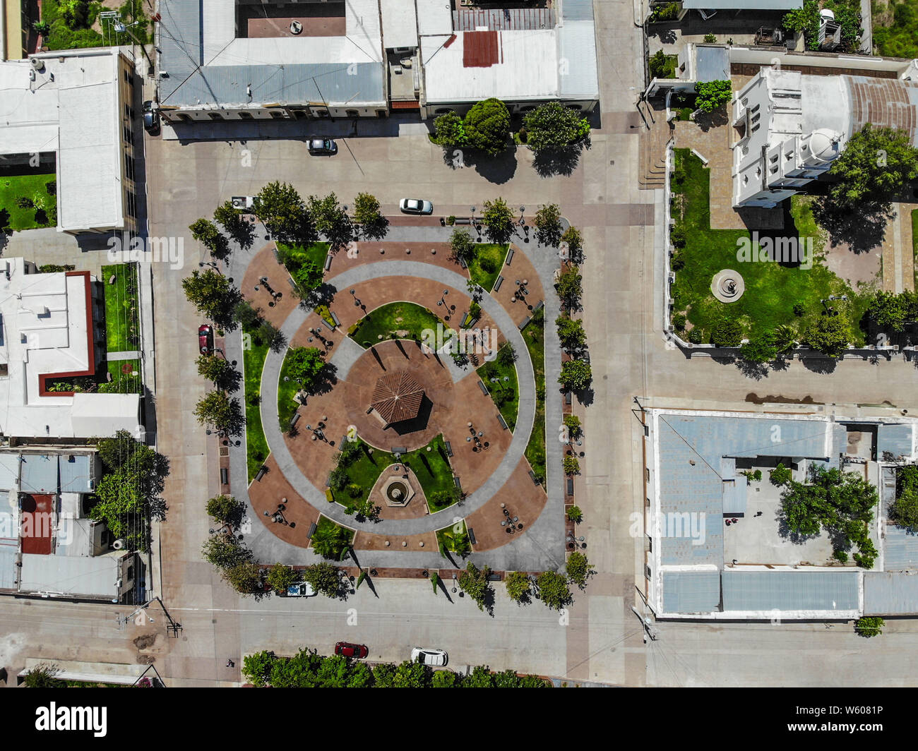 Vista aérea del pueblo de Banamichi, Sonora, Mexico. Paisaje Rural ...