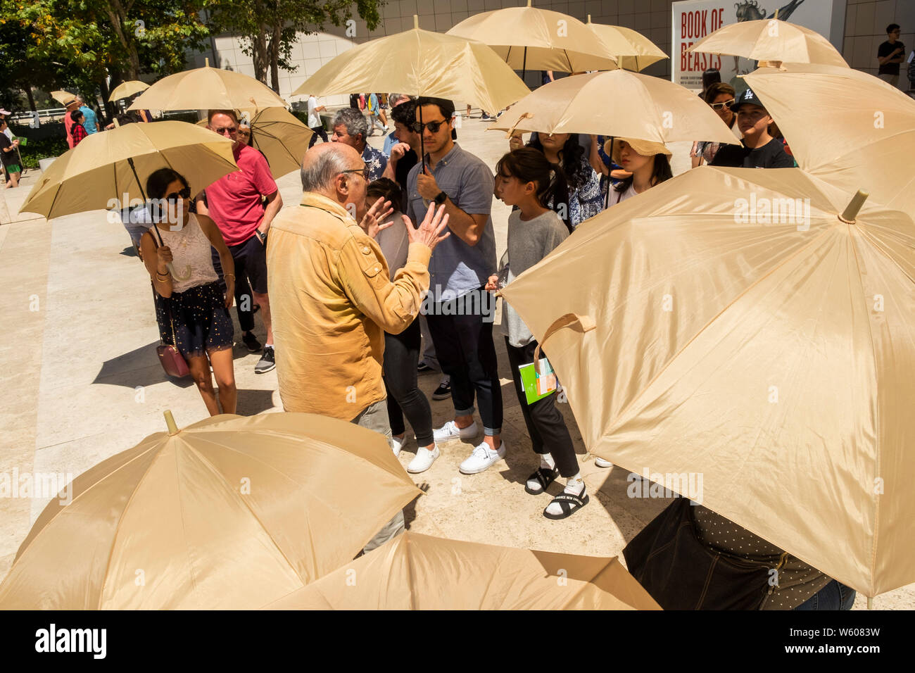 Docent leads a tour. The Getty Center, Los Angeles, California, United ...