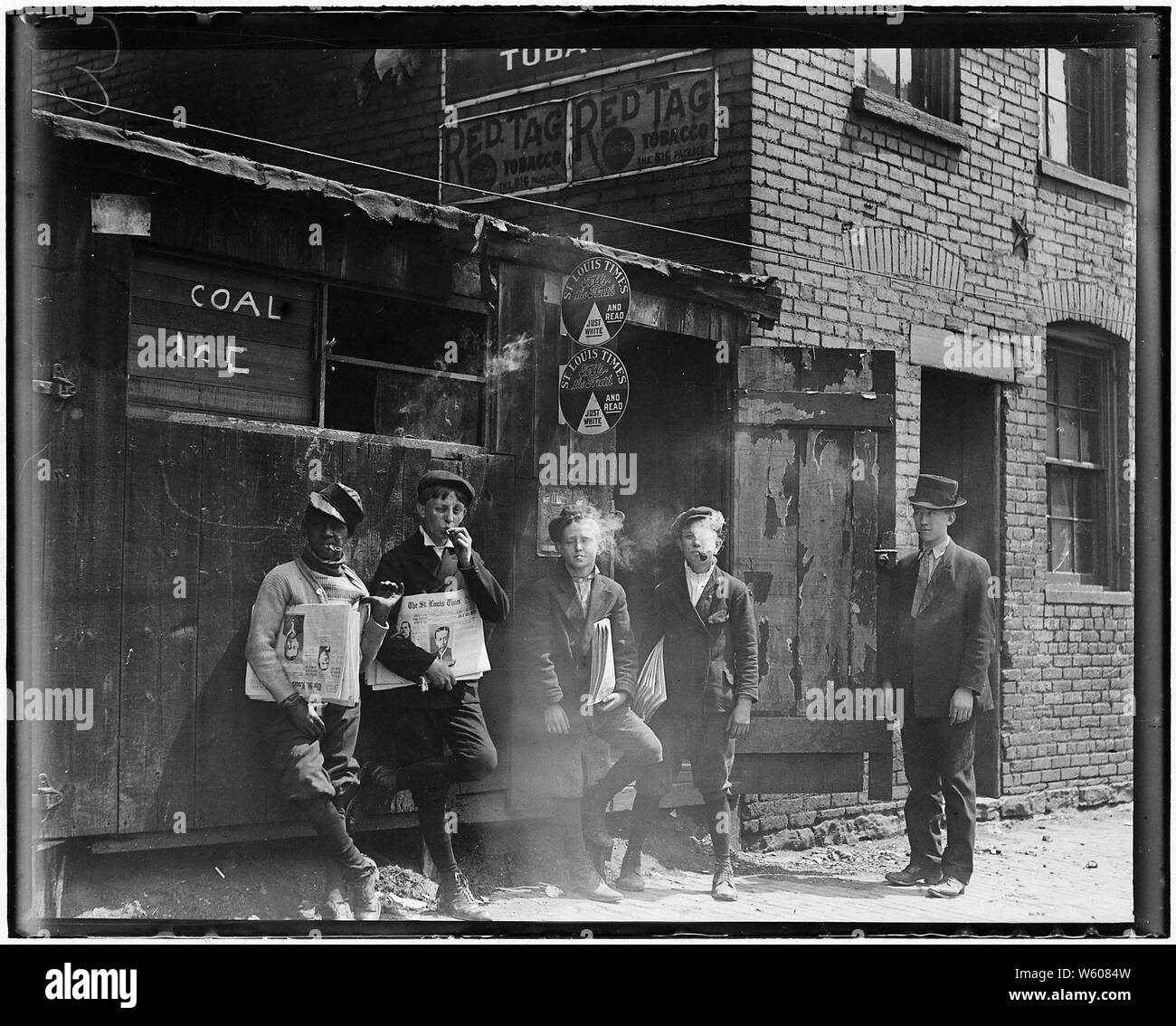 11:00 A.M. Newsies at Skeeter's Branch. They were all smoking. St ...