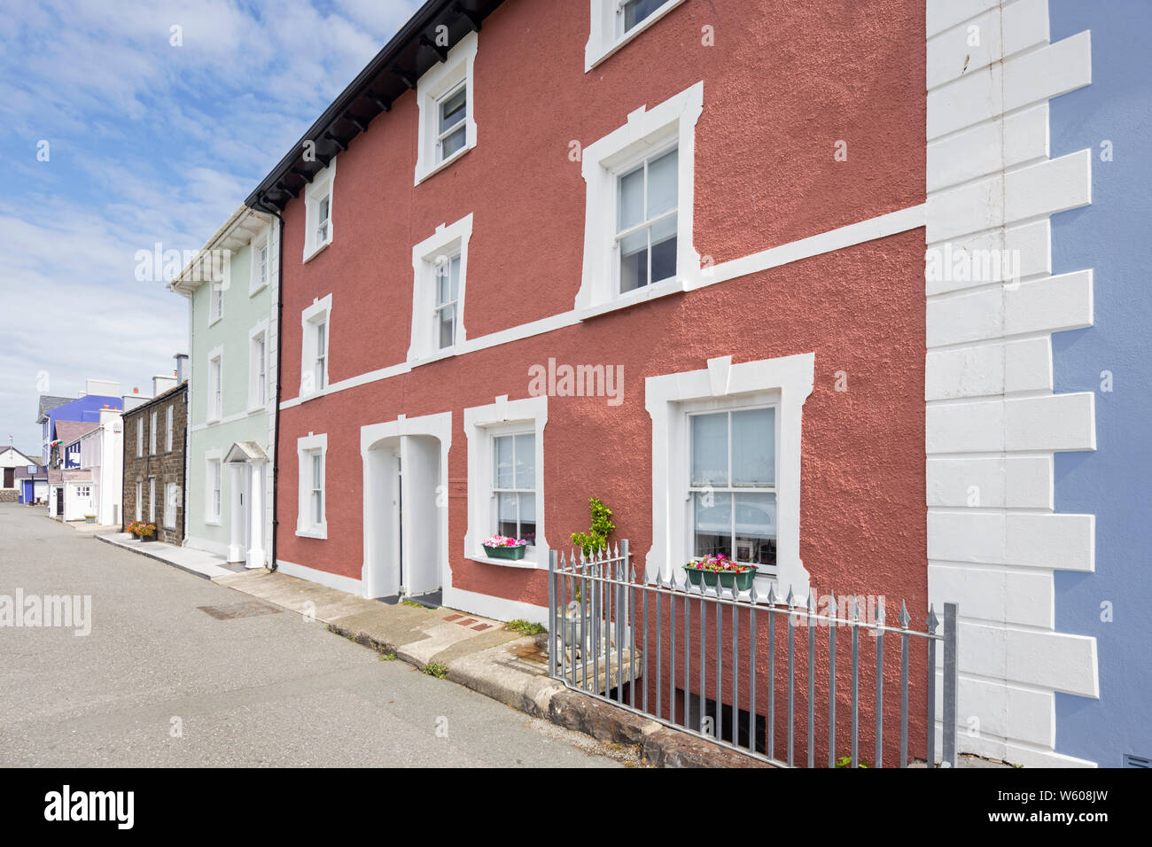 The Colourful Welsh town of Aberaeron, Ceredigion, North West Wales, UK ...