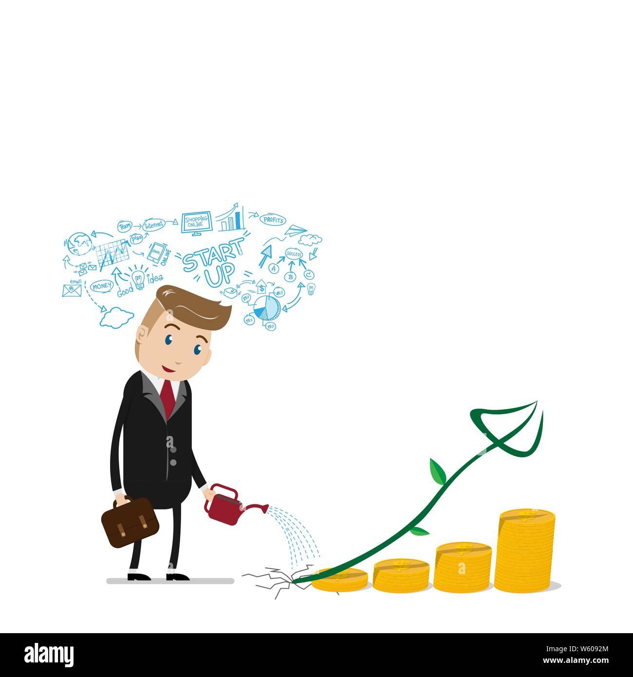 Profit financial risk concept Stock Vector Images - Alamy