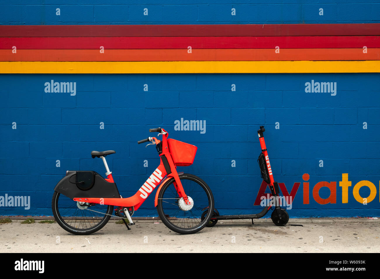 Alternative transportation vehicles, Venice Beach, Los Angeles ...