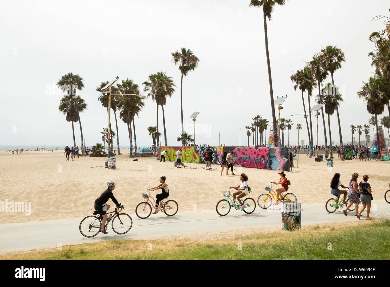 The Bike Path, Venice Beach, Los Angeles, California, United States of ...