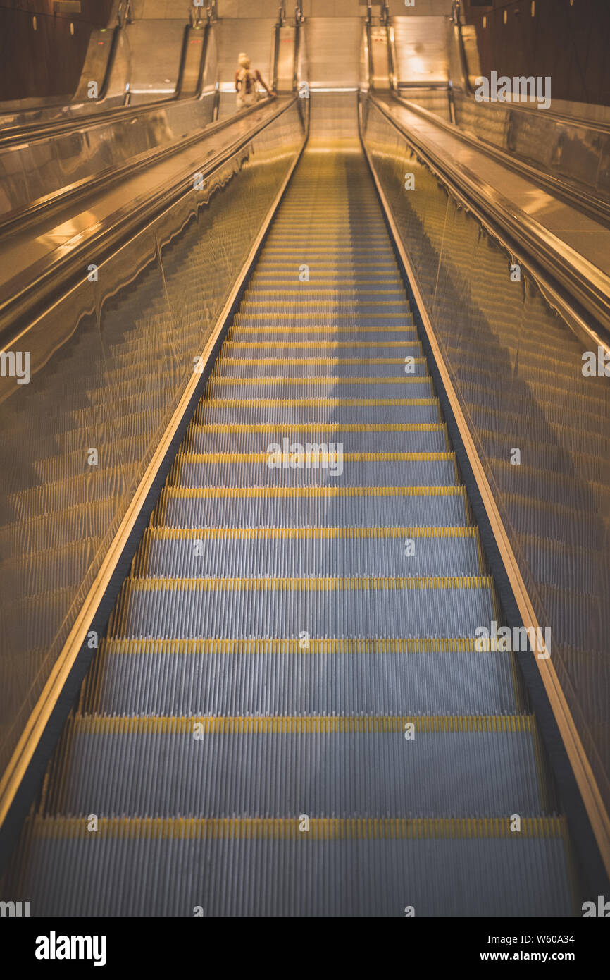 Budapest metro stations with concrete lattice overhead Stock Photo - Alamy