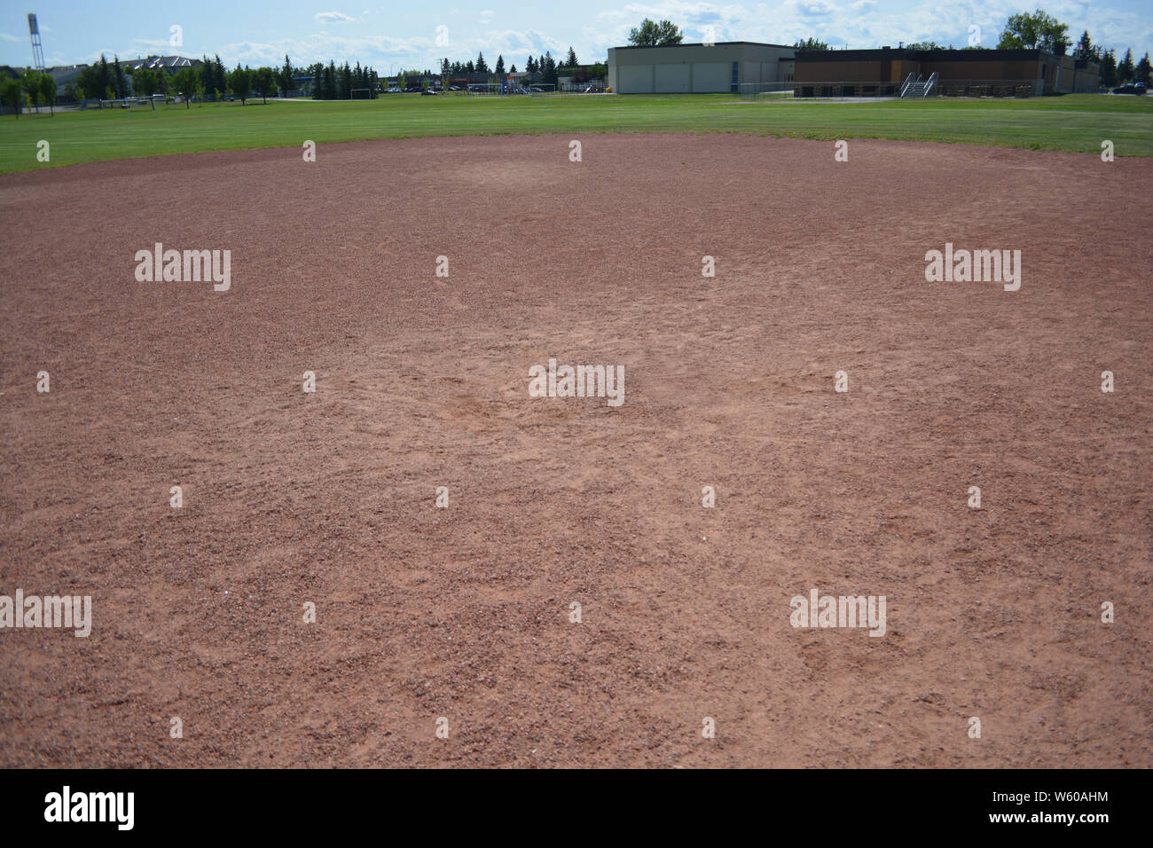 Basefield field diamond at a local community park Stock Photo - Alamy