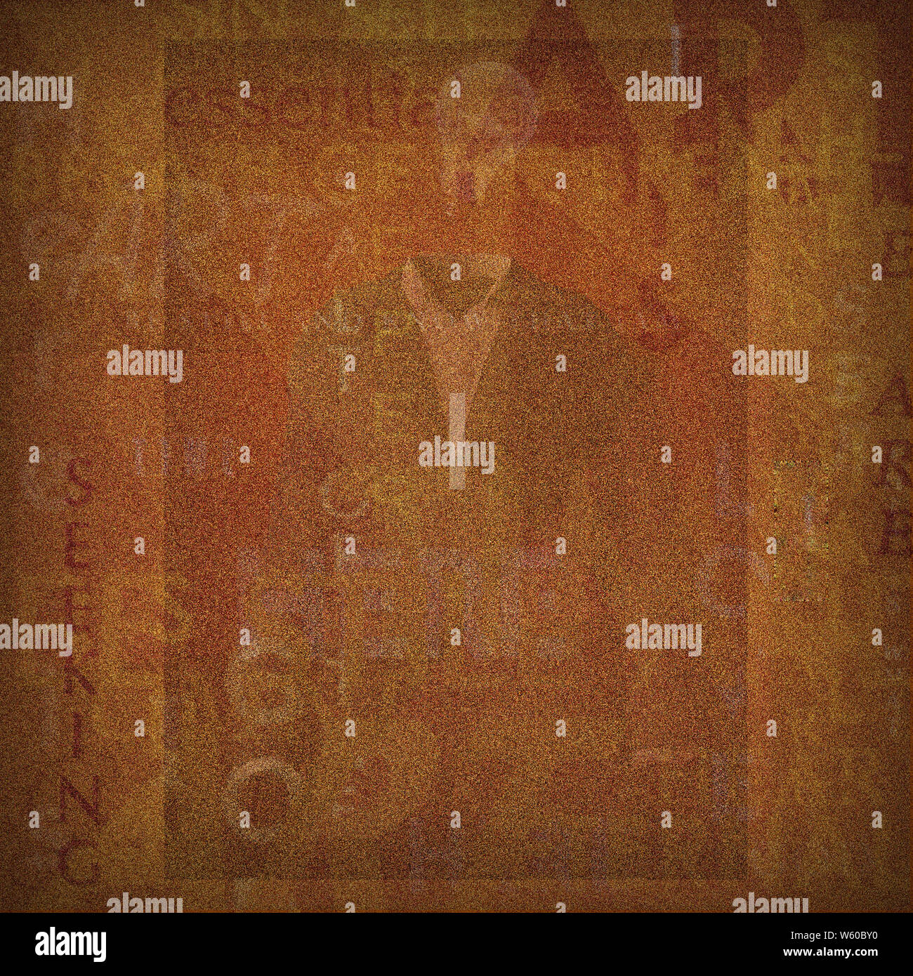 Surrealism. Pattern with suit and light bulb Stock Photo - Alamy