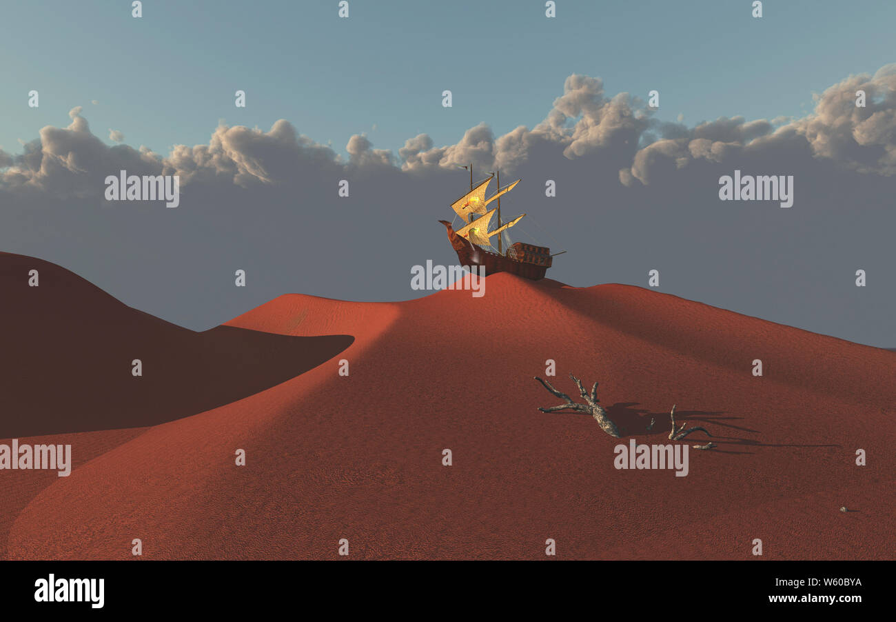 Lost ship of desert hi-res stock photography and images - Alamy