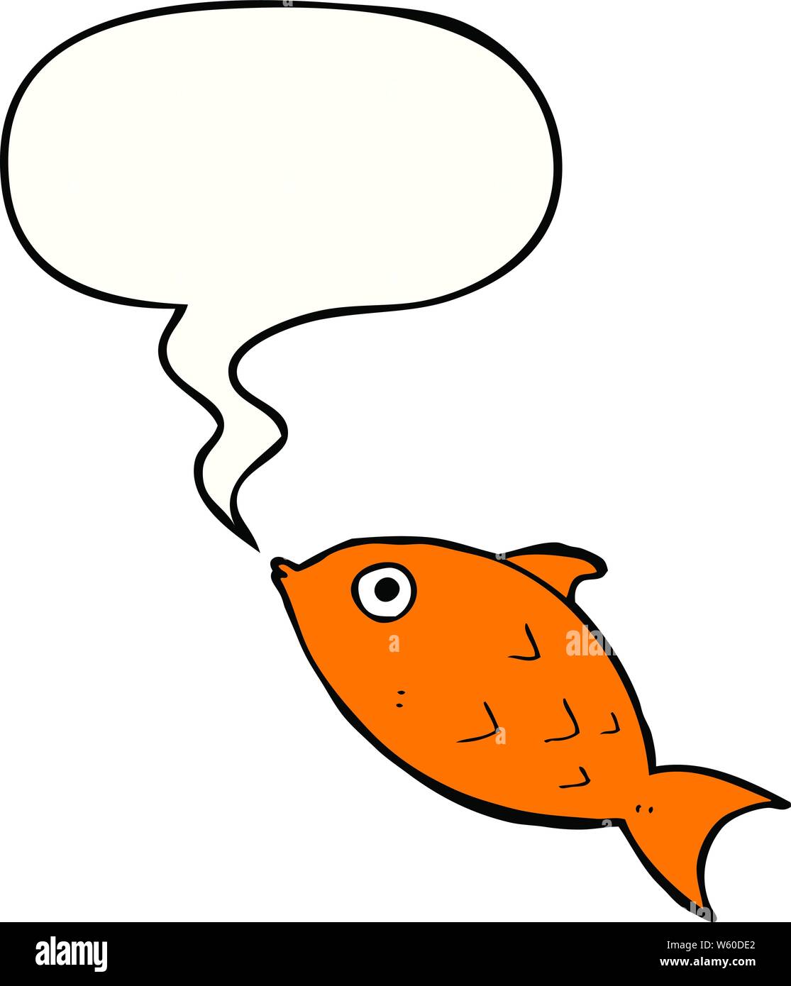cartoon fish with speech bubble Stock Vector Image & Art - Alamy