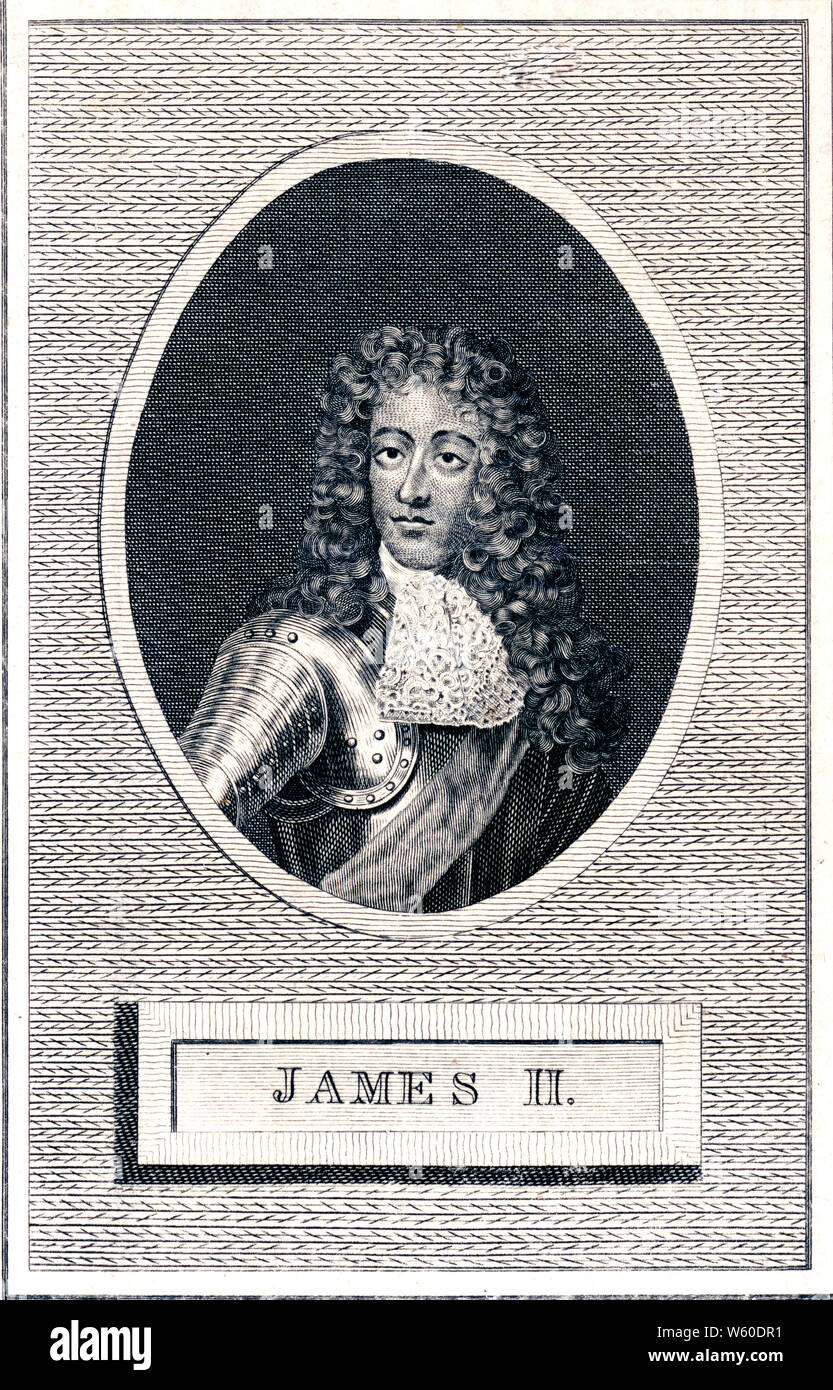 James II, portrait ca. 1820-1830 Stock Photo - Alamy
