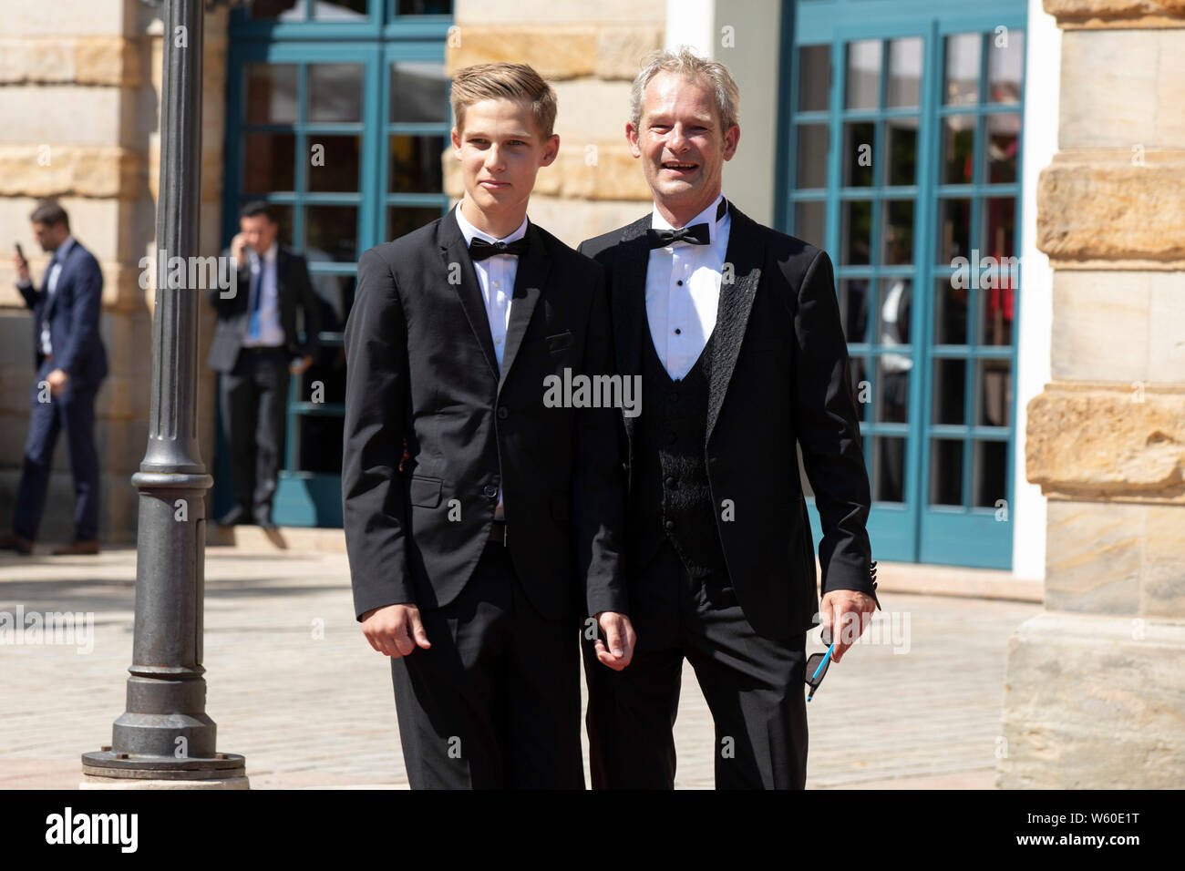 Franz-Peter Wild mit Sohn Lukas bei der Eröffnung der Richard-Wagner ...