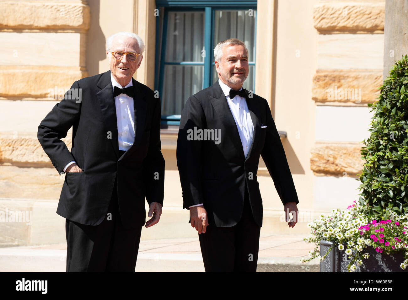 Herzog Franz von Bayern und Begleitung bei der Eröffnung der Richard ...