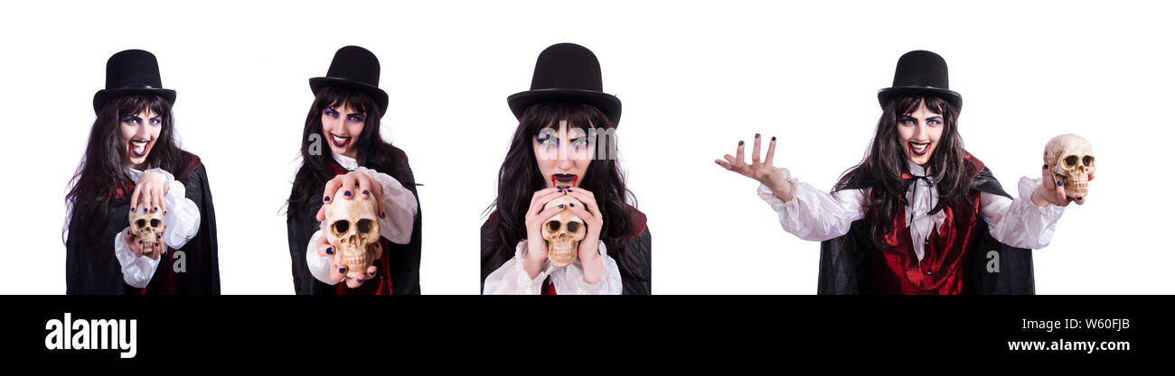 The satan halloween concept isolated on white Stock Photo - Alamy