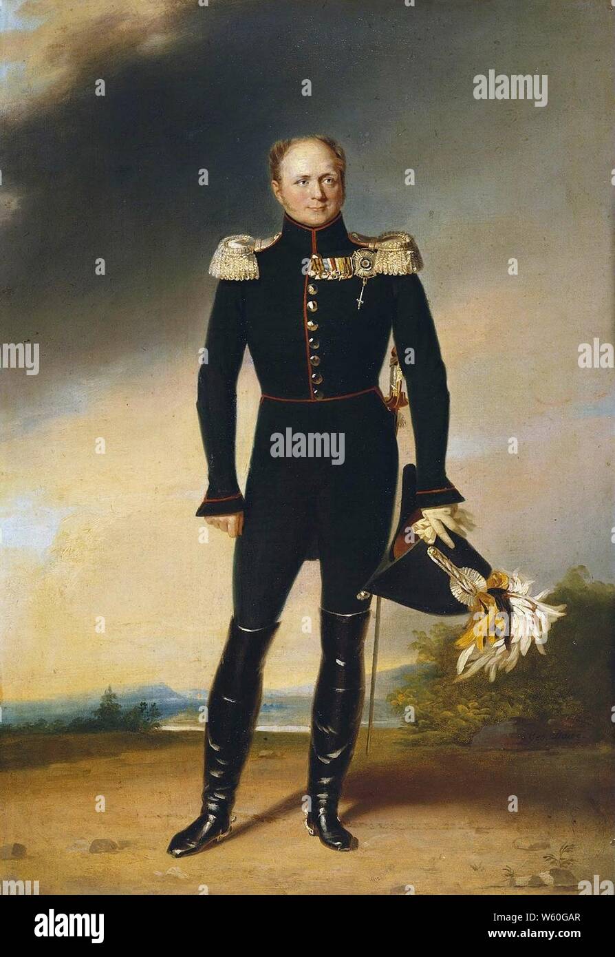 Alexander I of Russia by G.Dawe (1817, Royal coll. of UK Stock Photo ...