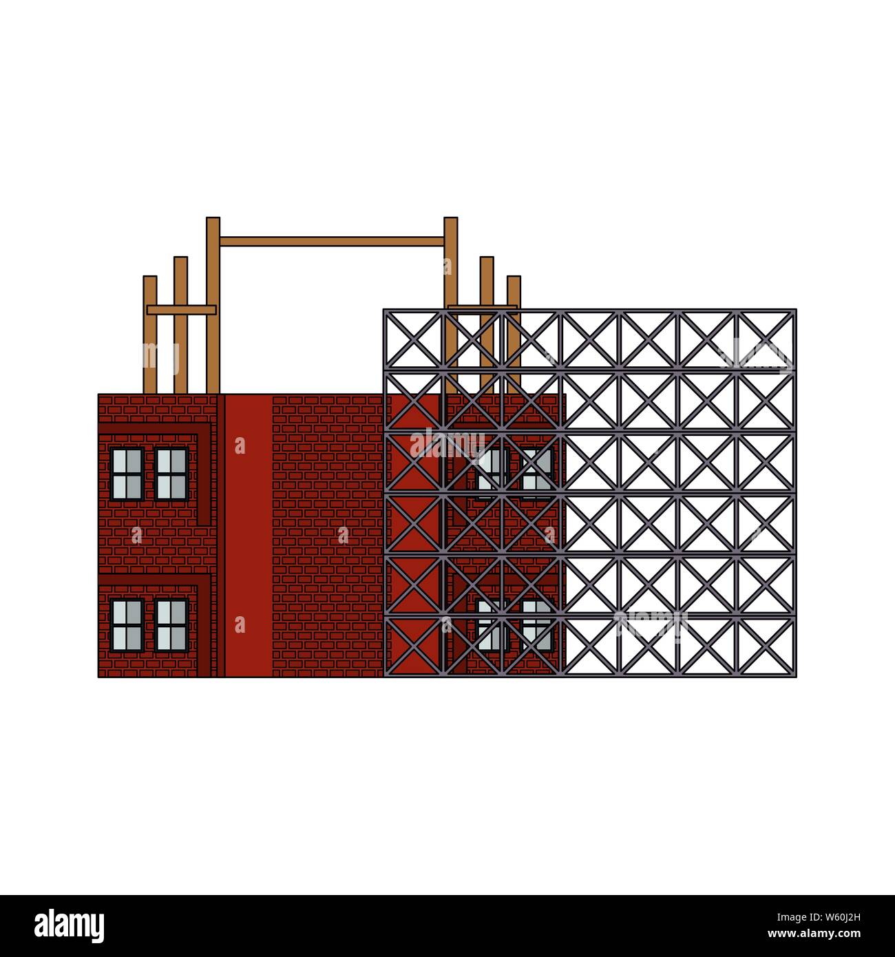 construction architectural engineering work cartoon Stock Vector Image ...