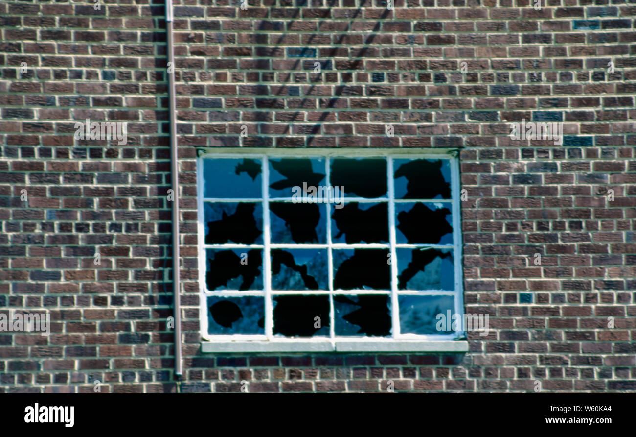 Washington DC, USA, May, 1994 Abandoned vacant public housing apartment ...