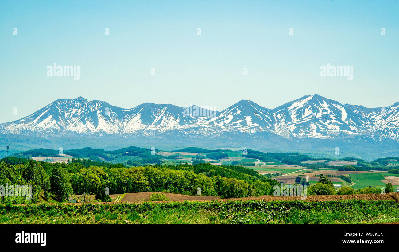 Mountains of Furano Stock Photo - Alamy