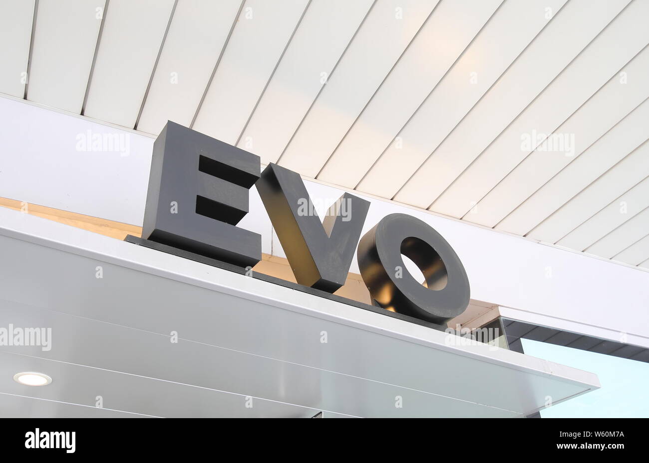 EVO bank company logo Spain Stock Photo - Alamy