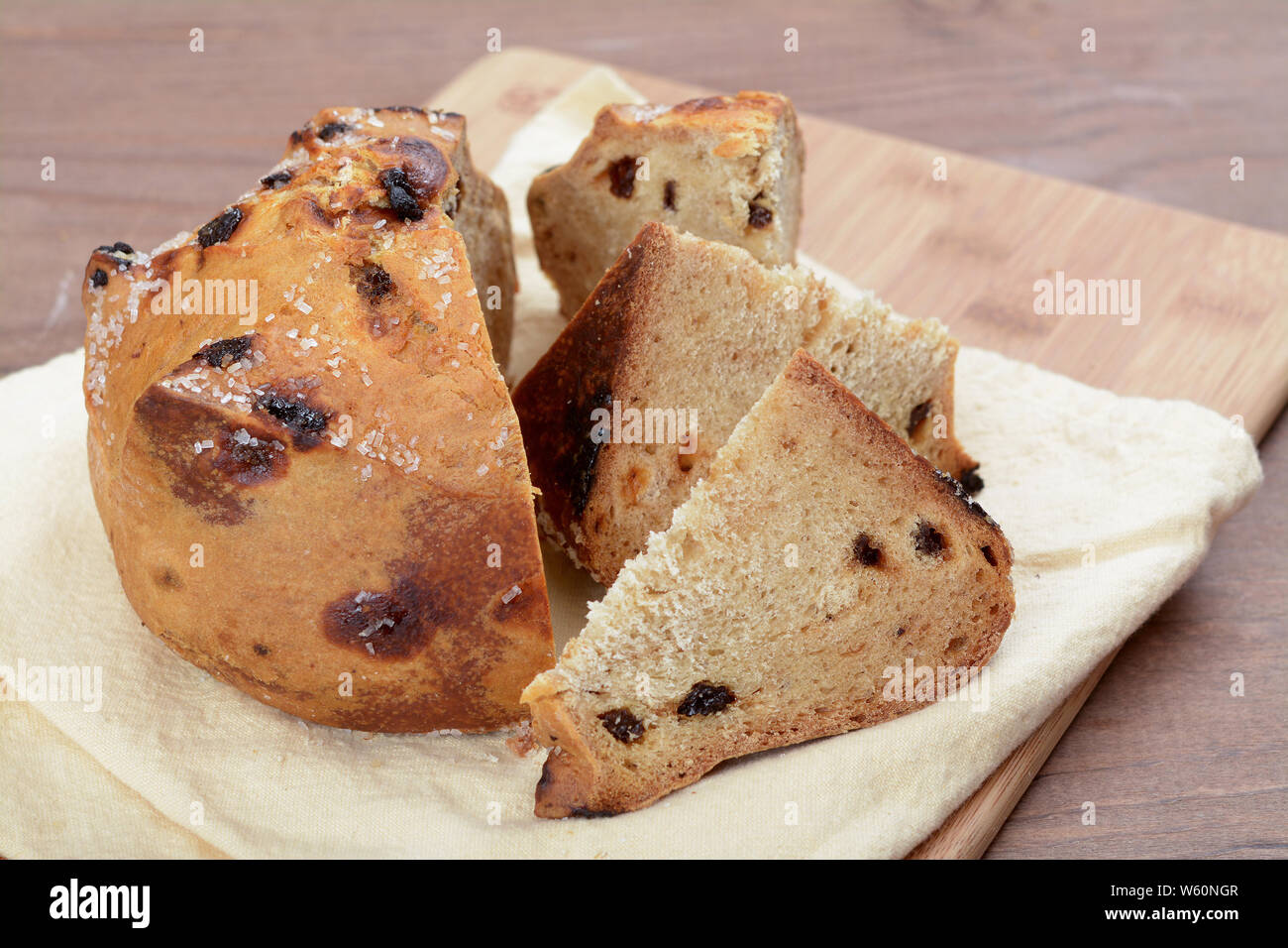 traditional Irish bread bun on the table Stock Photo - Alamy
