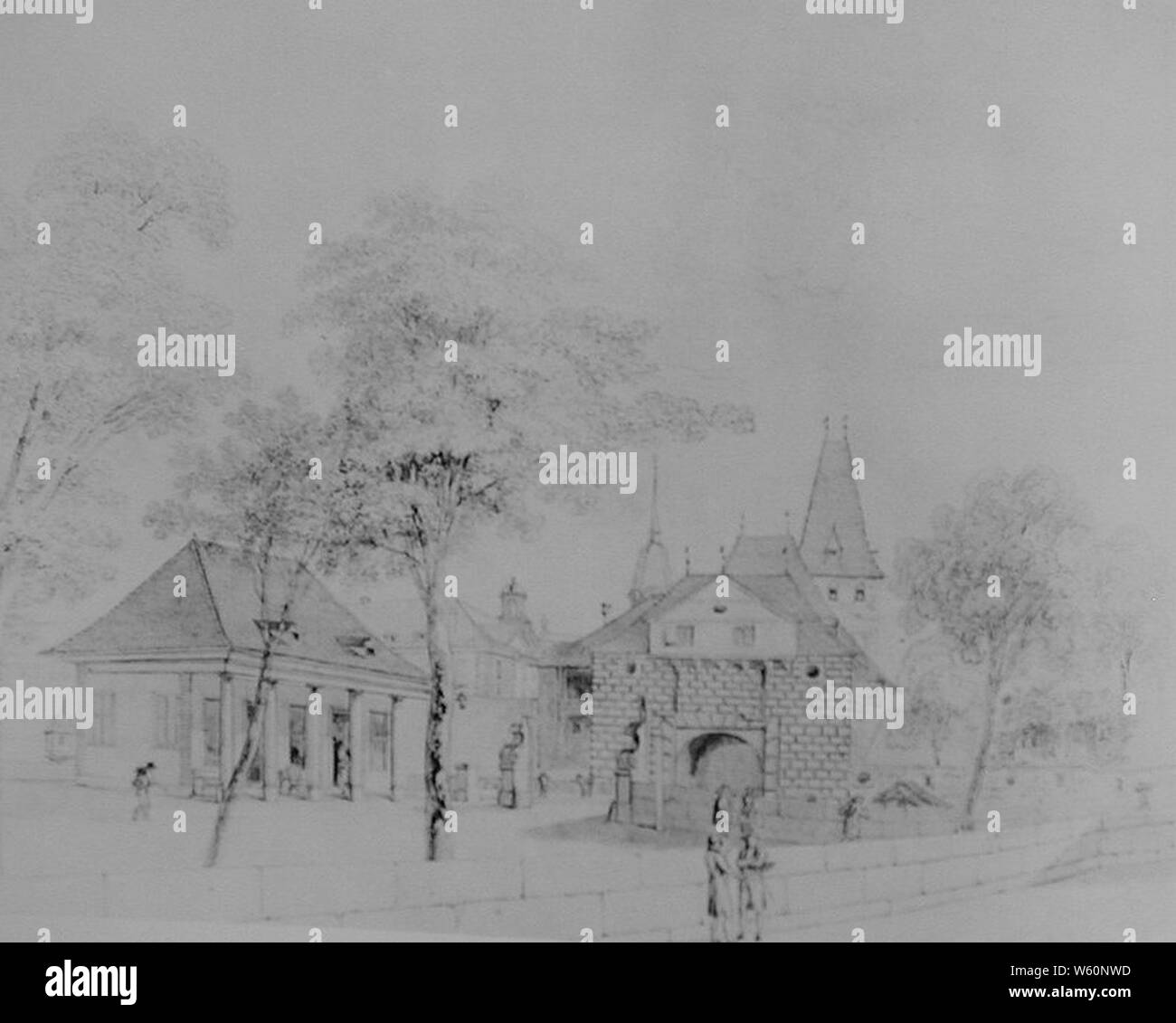 Das Obertor von aussen (1800 Stock Photo - Alamy