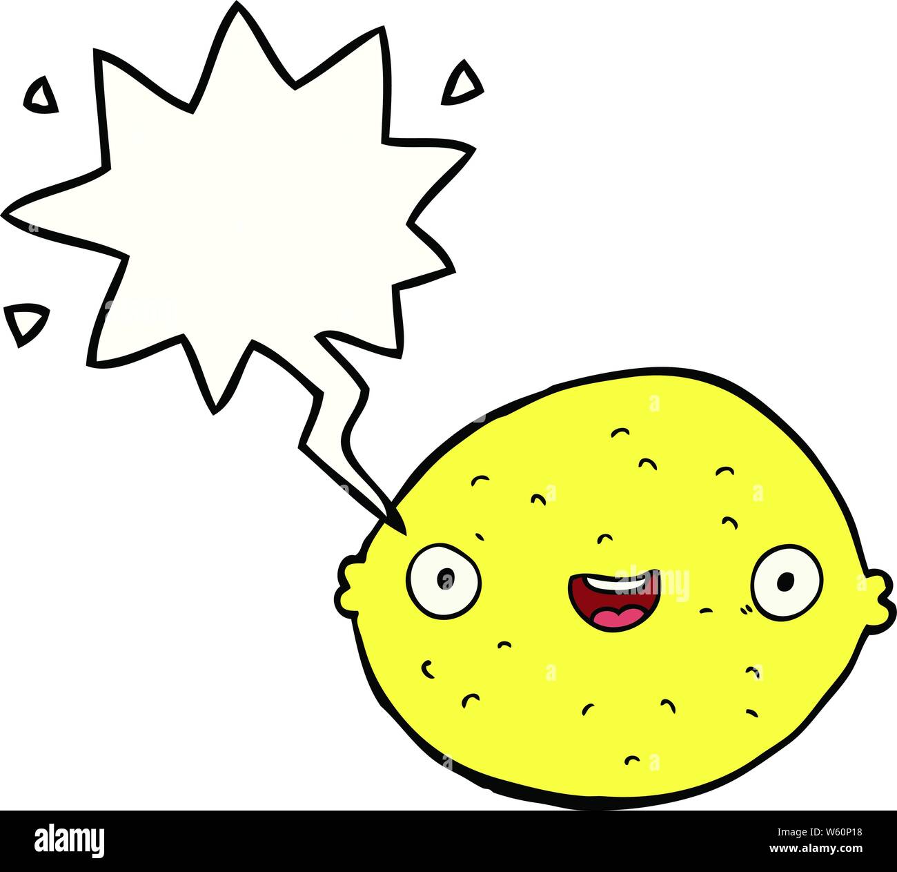 Cartoon lemon bubble hi-res stock photography and images - Alamy