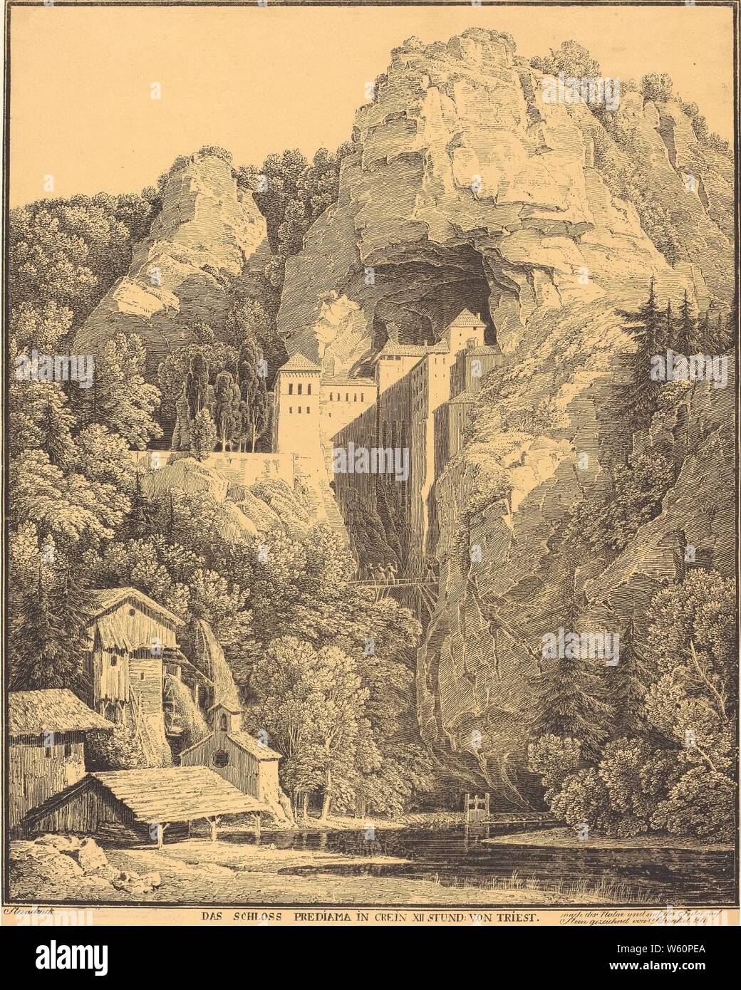 Das Schloss Prediama in Crein XII Stund Stock Photo - Alamy