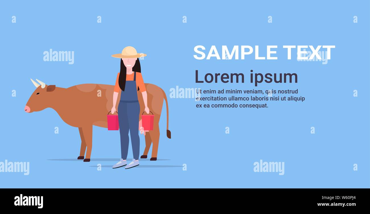 Woman carrying milk pails farm hi-res stock photography and images - Alamy