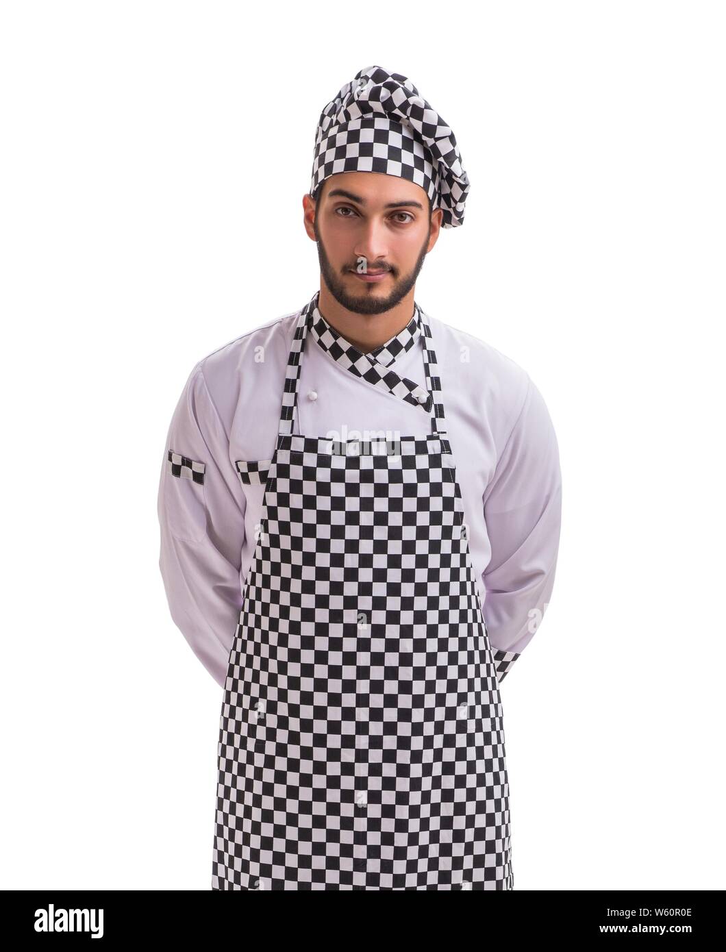 The male cook isolated on the white background Stock Photo - Alamy