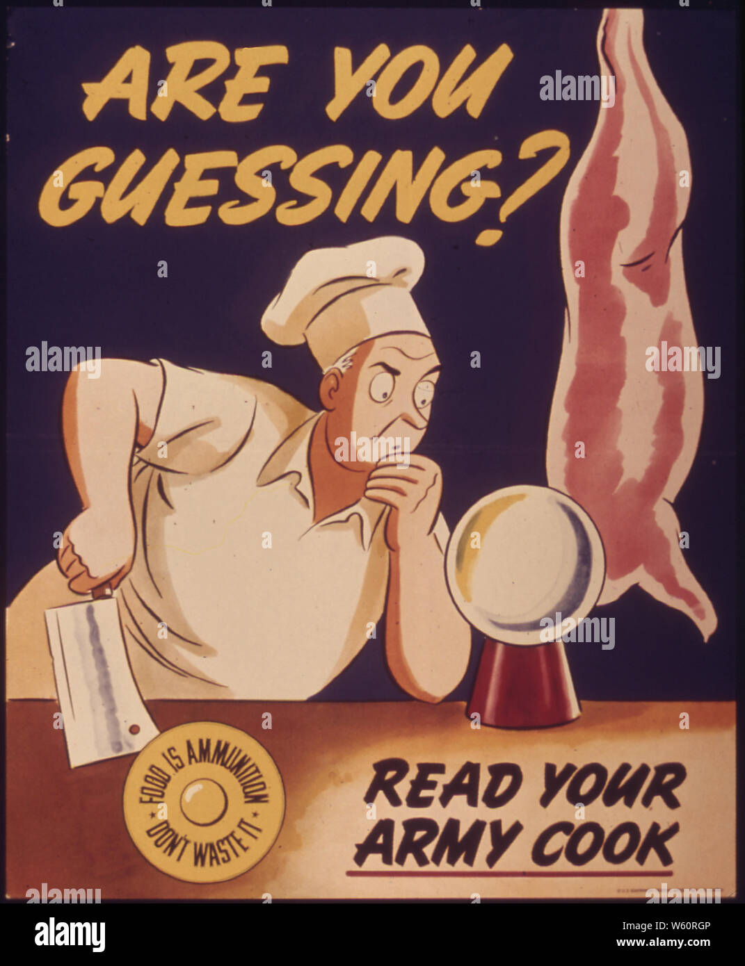 Are you guessing Read your army cook Stock Photo - Alamy