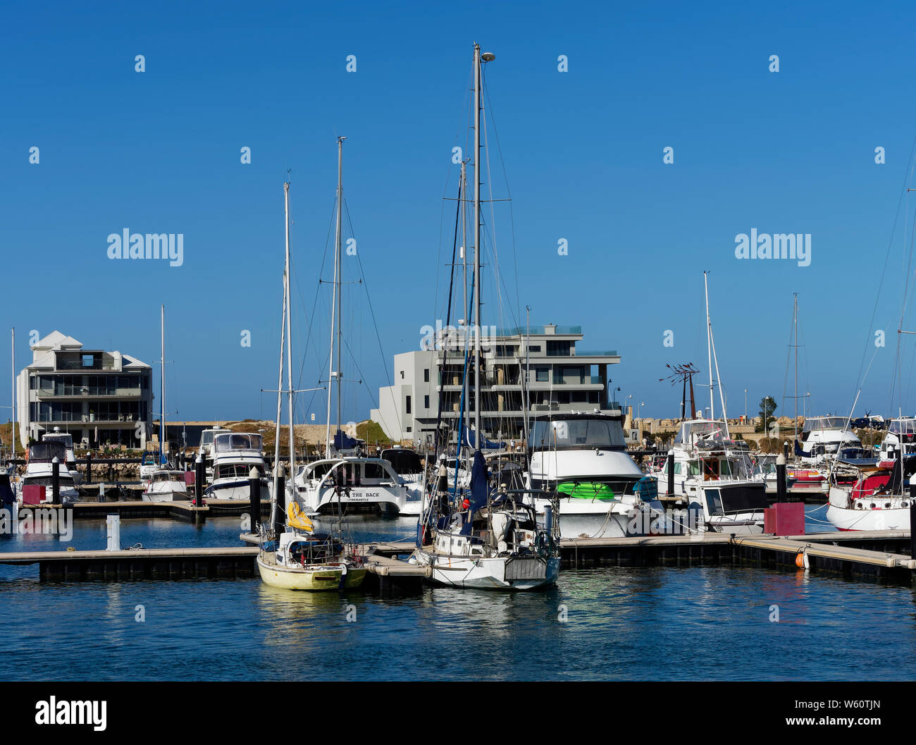 Marina Life Western Australia Boats and Boating Stock Photo - Alamy