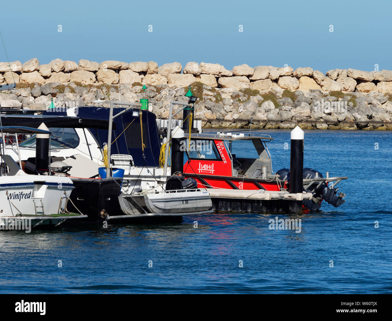 Marina Life Western Australia Boats and Boating Stock Photo - Alamy