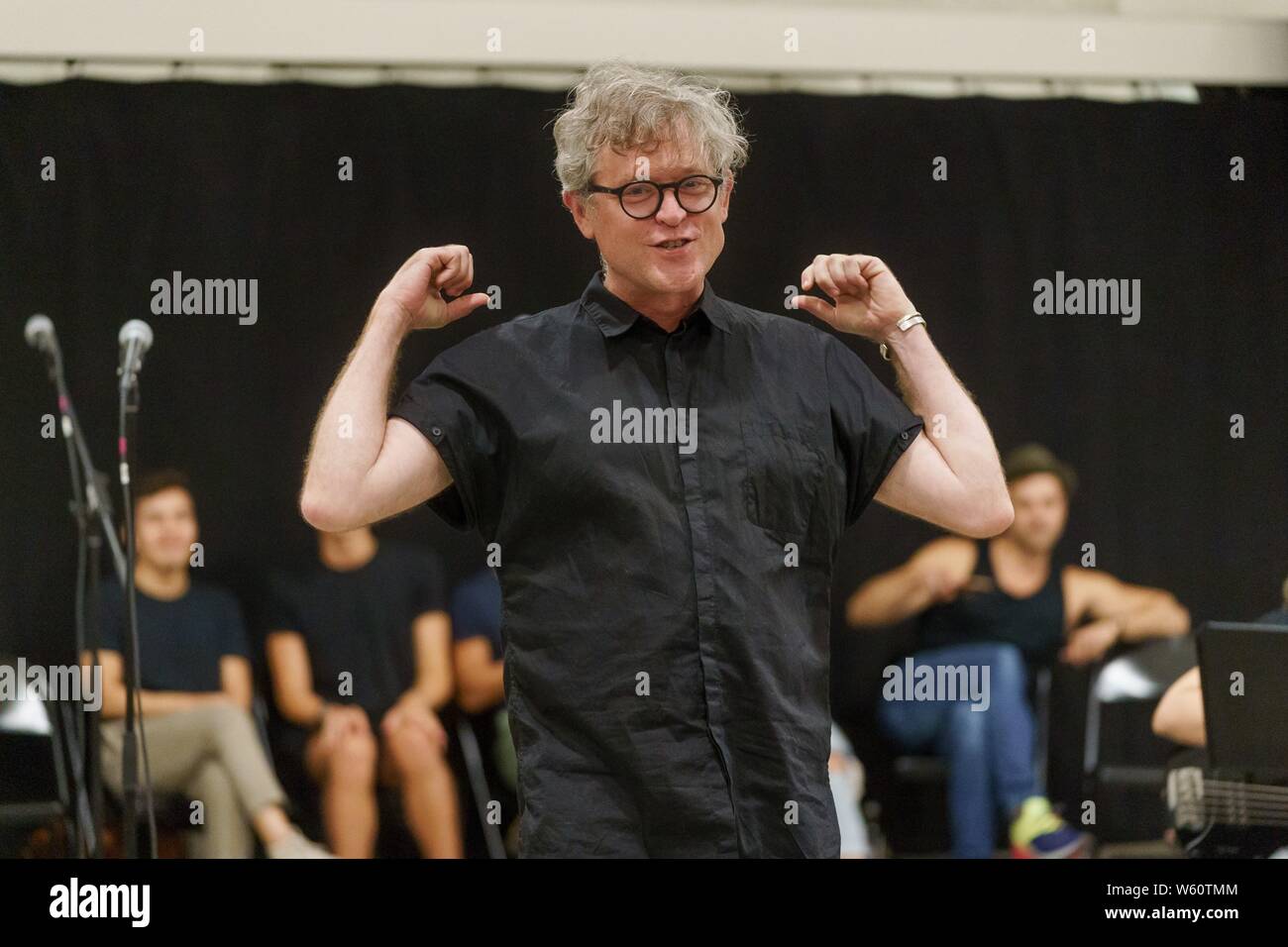 New York, NY, USA. 30th July, 2019. Jay Scheib Photo Call for BAT OUT ...