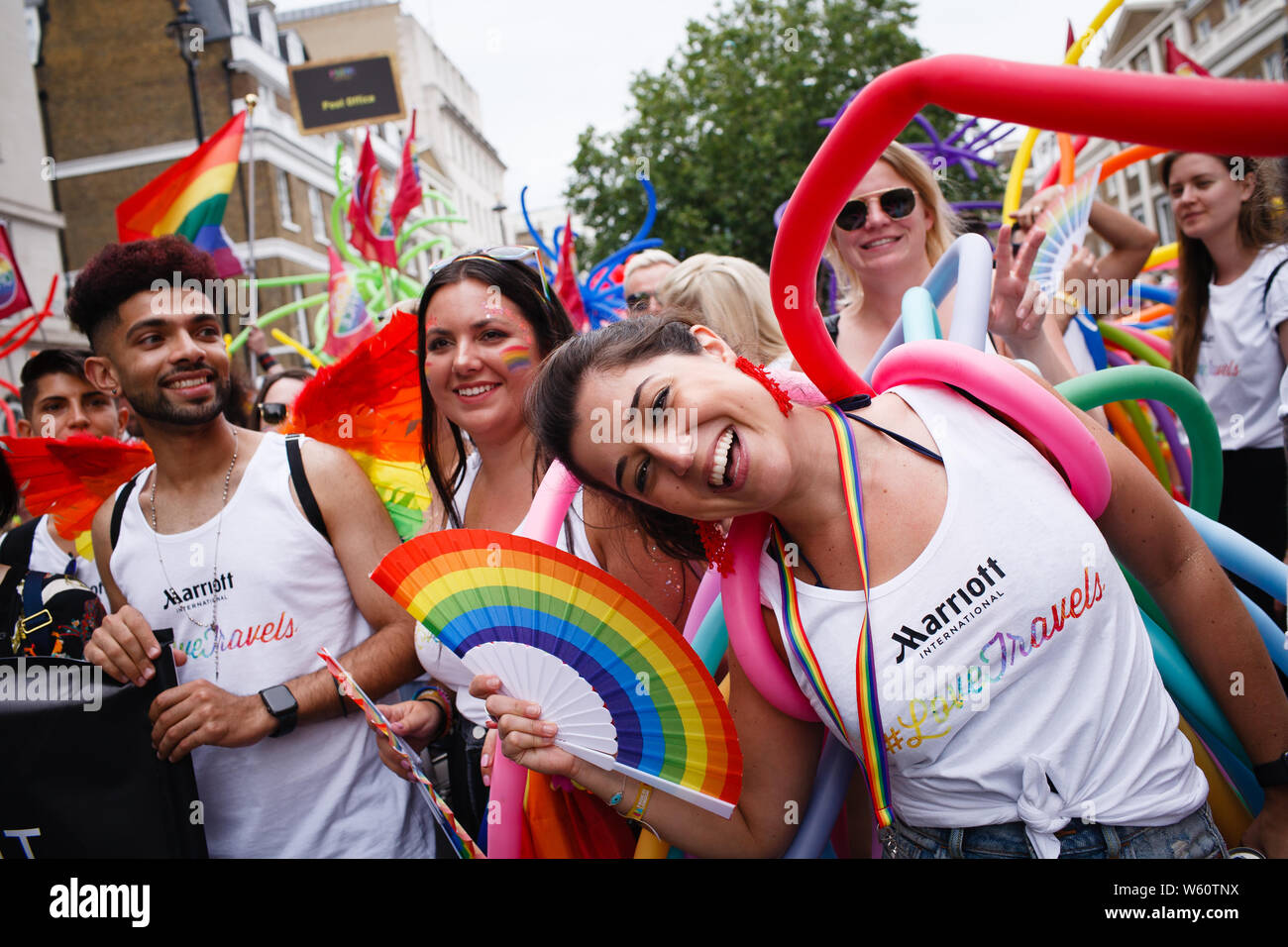 July 6, 2019, London, United Kingdom: Participants celebrate at the ...