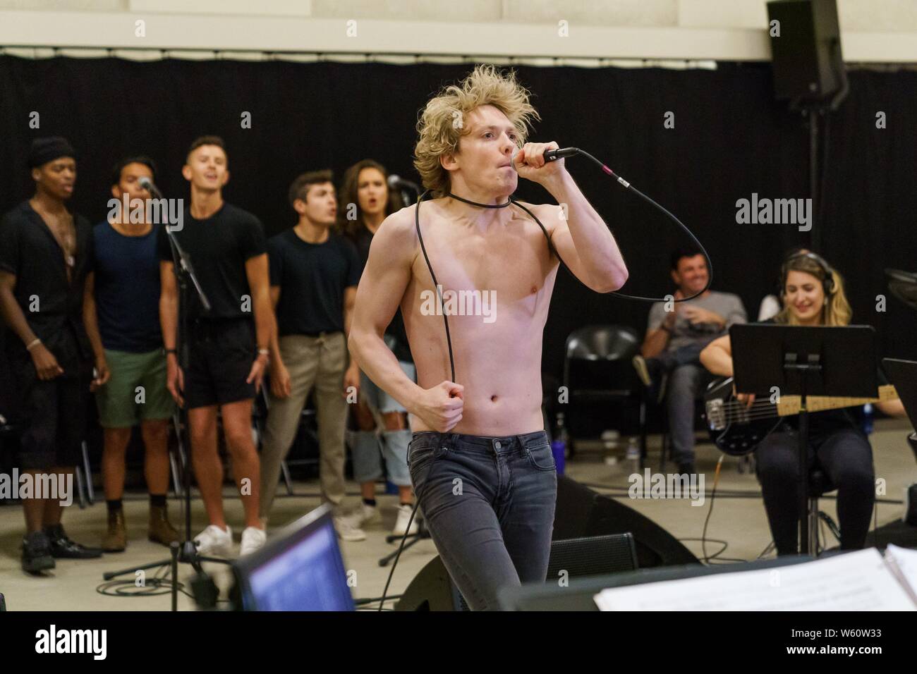 New York, NY, USA. 30th July, 2019. Andrew Polec Photo Call for BAT OUT ...