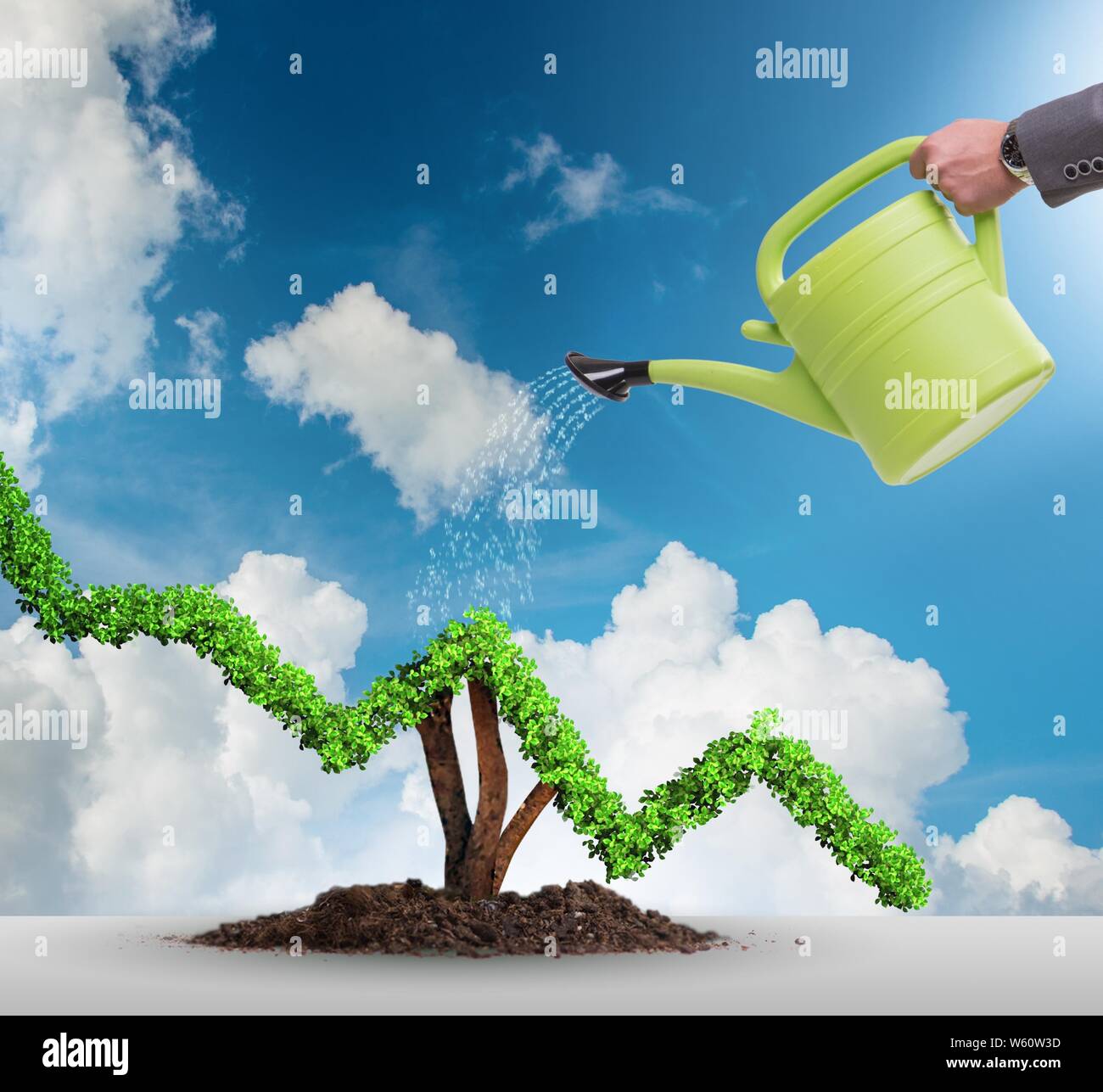 The businessman in responsible ecological business Stock Photo - Alamy