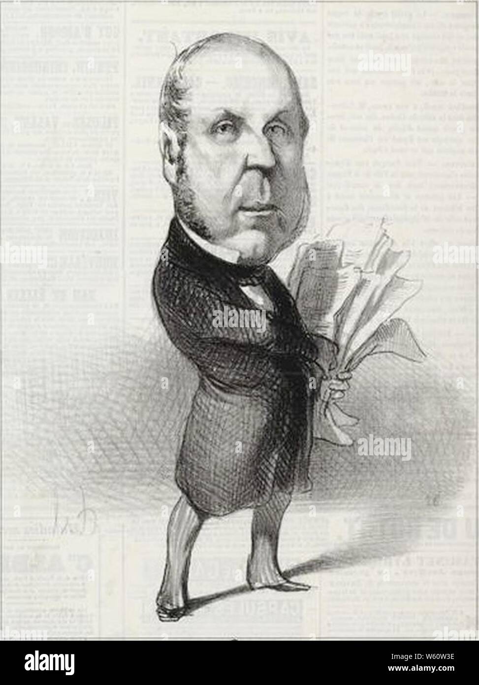 Daumier - Pierre-Jules Baroche Stock Photo - Alamy
