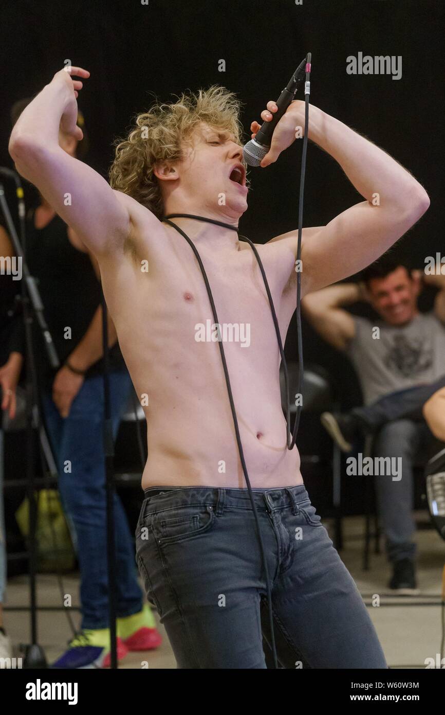 New York, NY, USA. 30th July, 2019. Andrew Polec Photo Call for BAT OUT ...