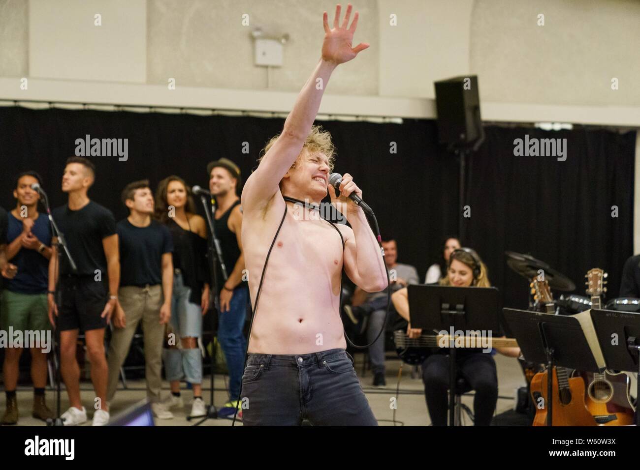 New York, NY, USA. 30th July, 2019. Andrew Polec Photo Call for BAT OUT ...