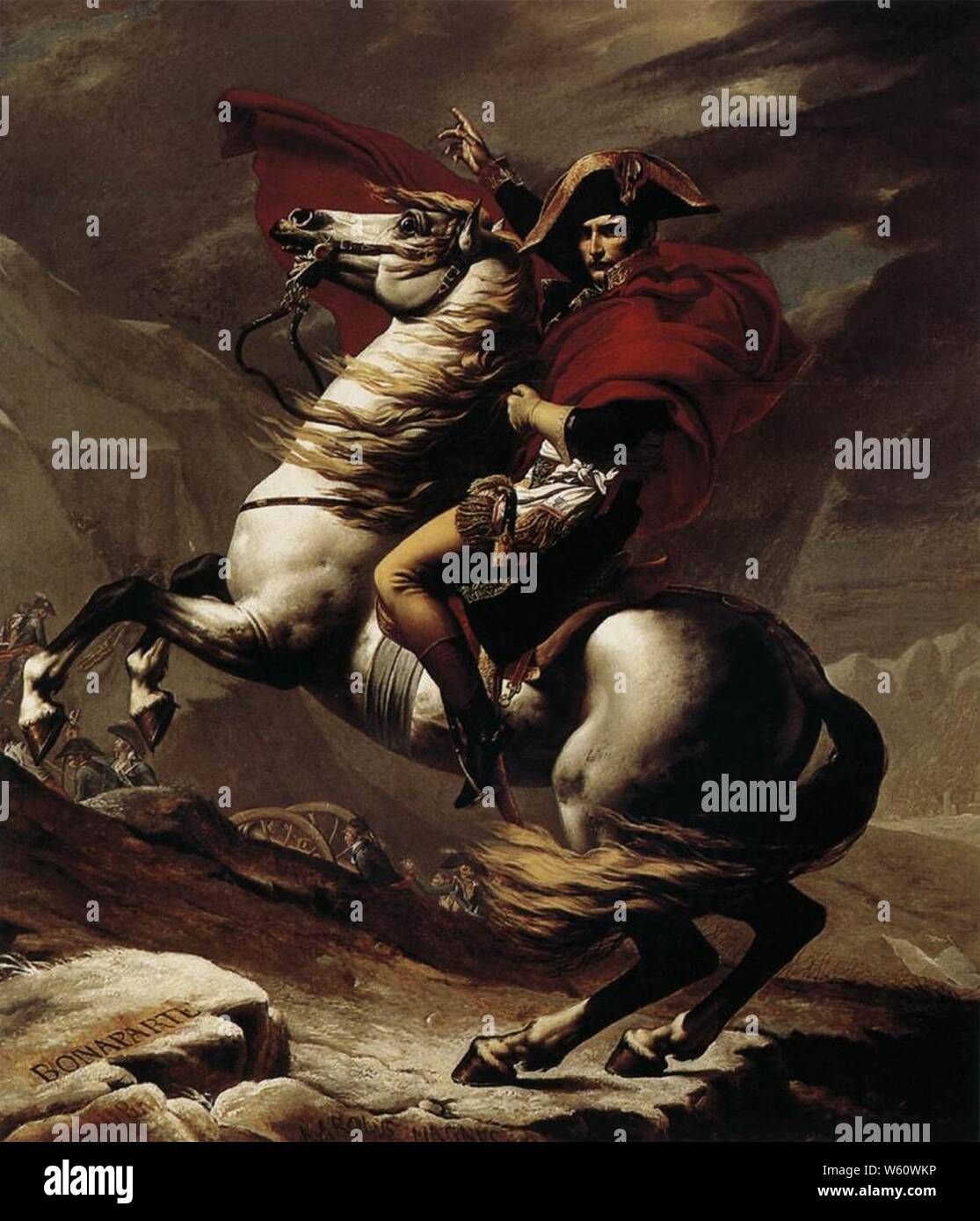 Napoleon crossing the alps david hi-res stock photography and images ...