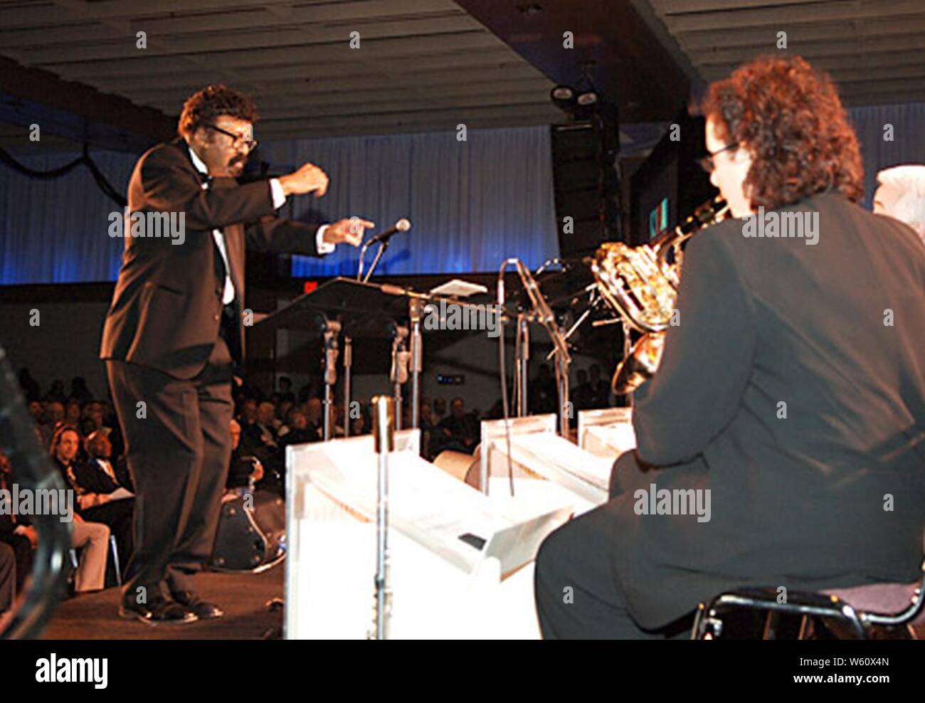 David Baker (far left) leading the Smithsonian Jazz Masterworks ...