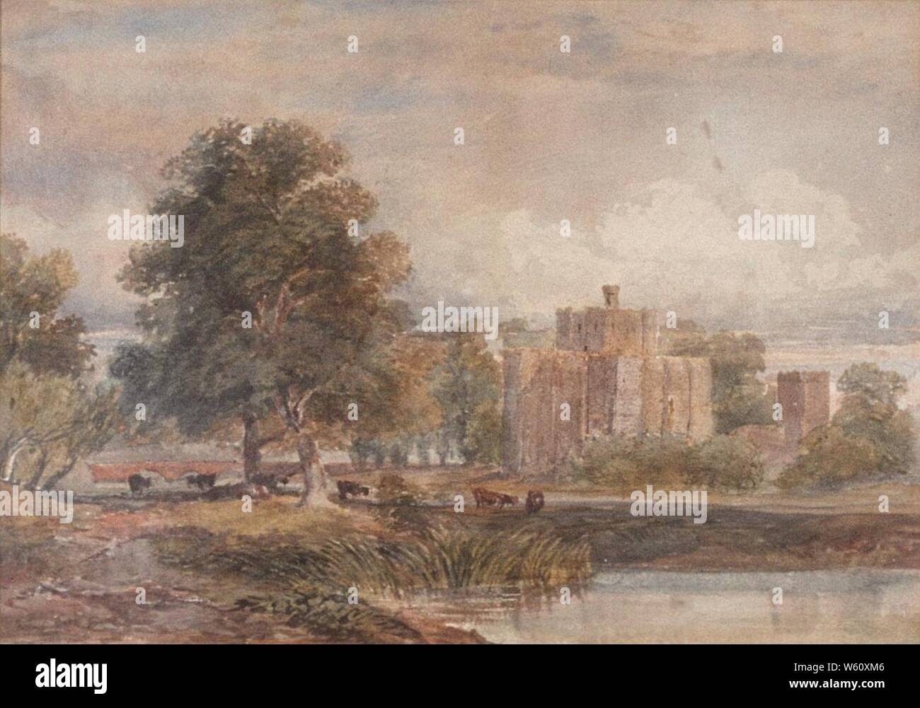 David Cox (II) - Brougham Castle, Cumberland Stock Photo - Alamy