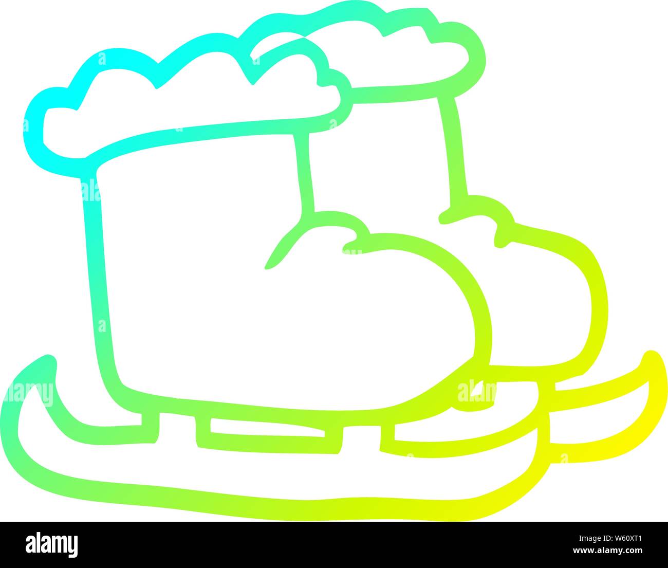 Ice skating boots not christmas Stock Vector Images - Alamy