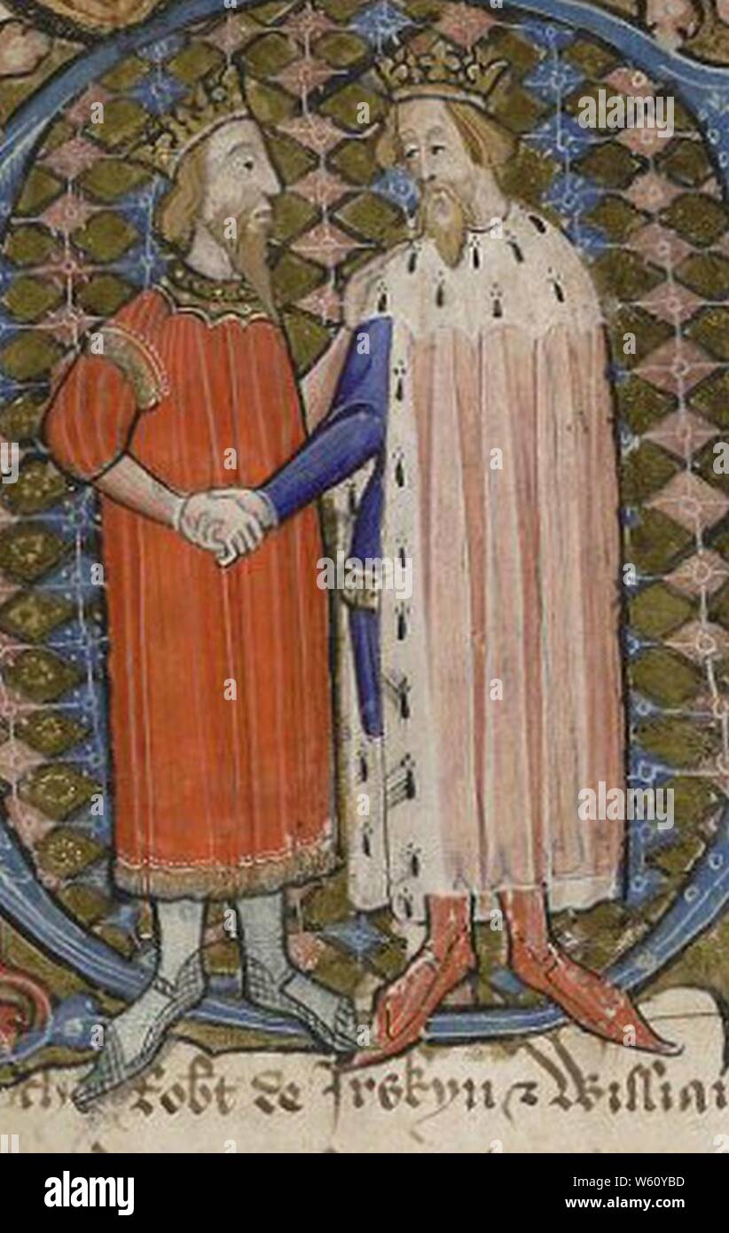 David II King of Scotland and Edward III King of England Stock Photo ...