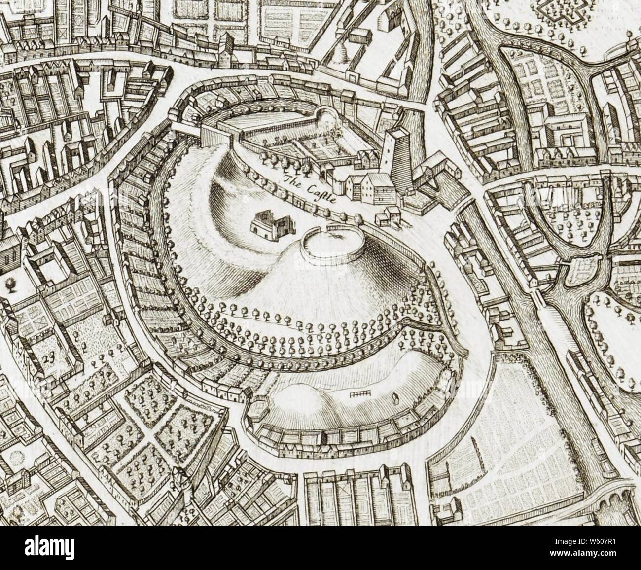 David Loggan - Oxonia Illustrata, 1675 - Map of Oxford (BL 128.h.10 ...
