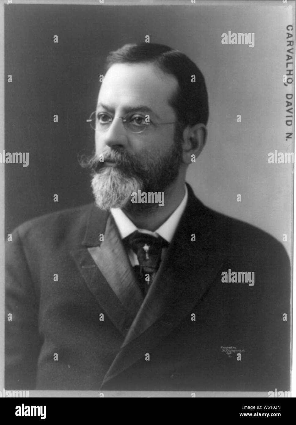 David Nunes Carvalho, head-and-shoulders portrait, facing left Stock ...