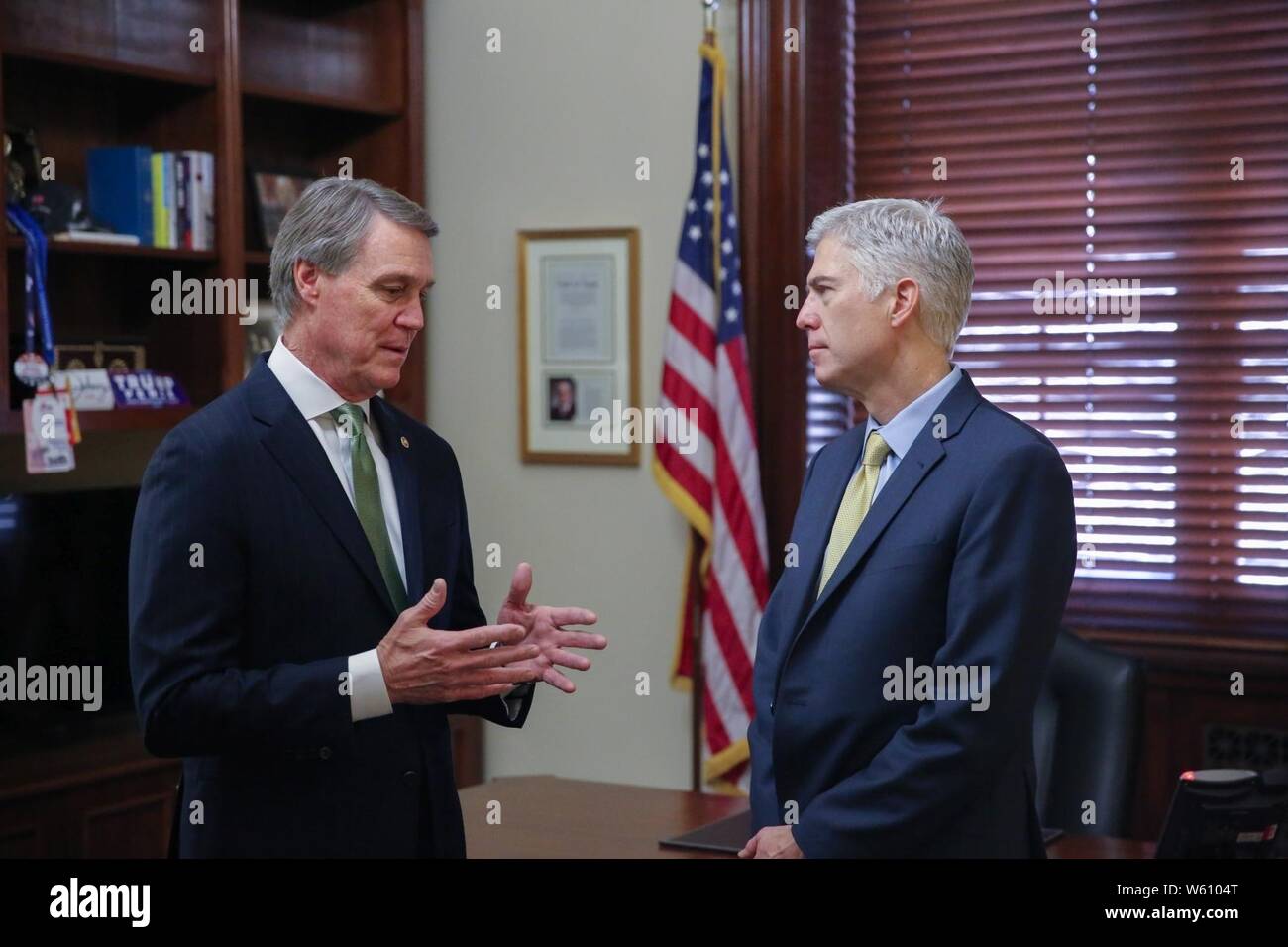 David Perdue with Neil Gorsuch Stock Photo - Alamy
