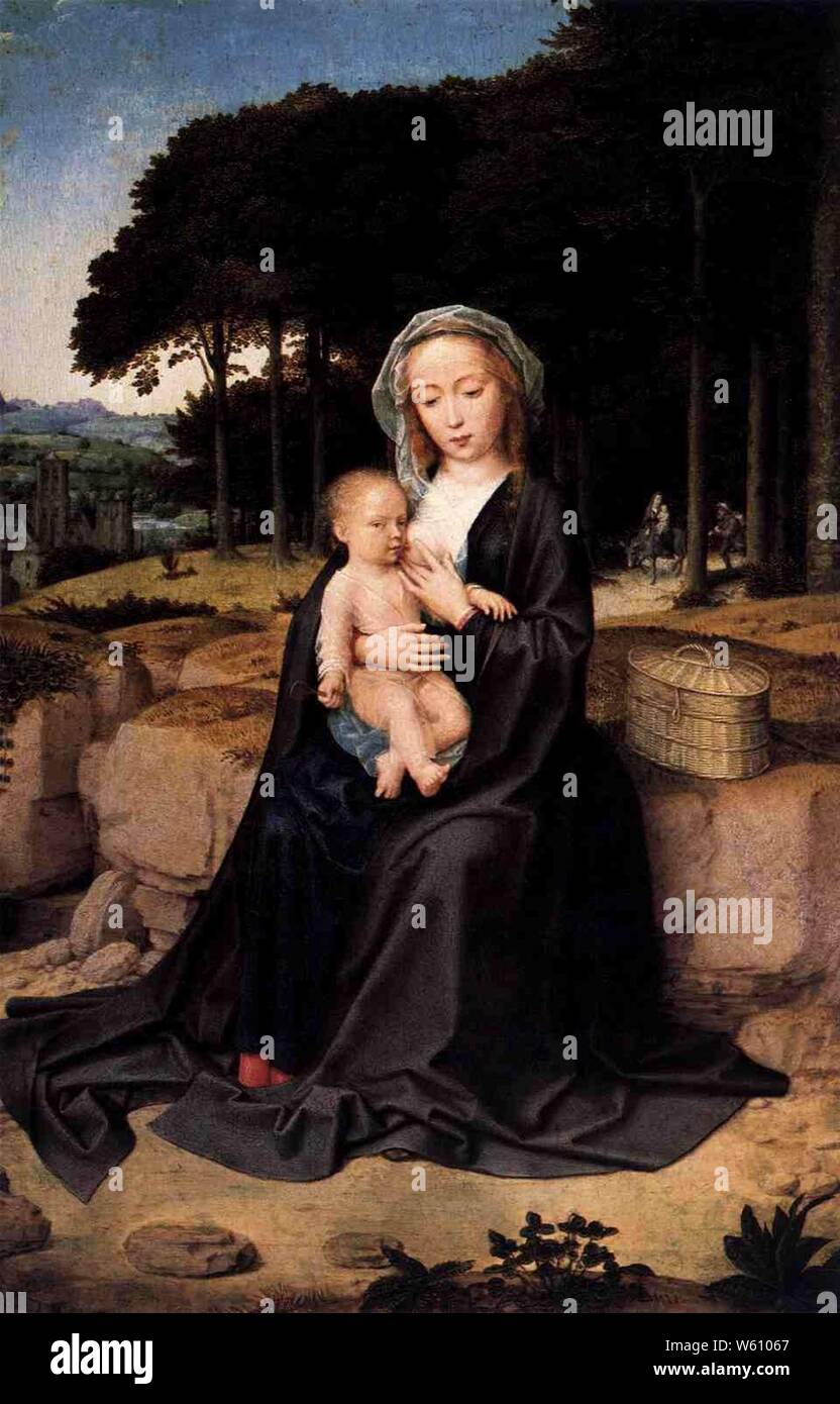 David Rest on the Flight into Egypt 1515 Stock Photo - Alamy
