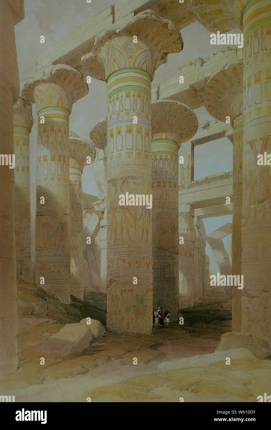 David Roberts Karnak 05 Stock Photo - Alamy