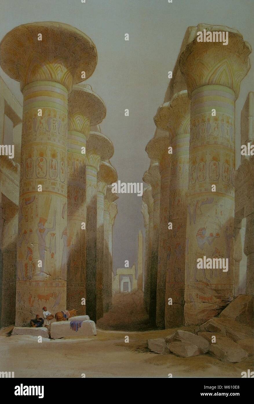 David Roberts Karnak 02 Stock Photo - Alamy