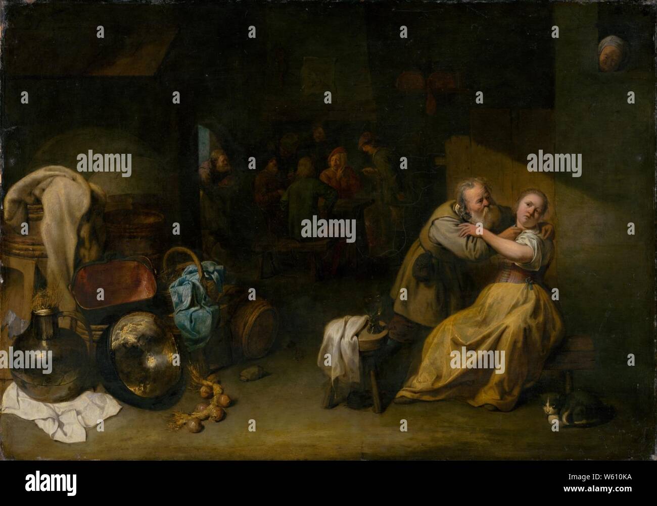 David Ryckaert III. - At the Inn Stock Photo - Alamy