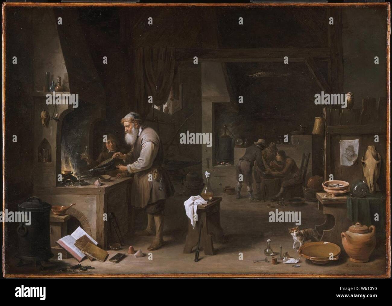 David teniers alchemist hi-res stock photography and images - Alamy